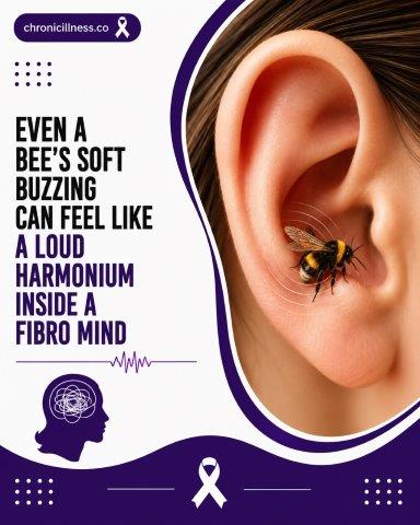 Bee’s Soft Buzzing Can Feel Like a Loud Harmonium In Fibro Mind